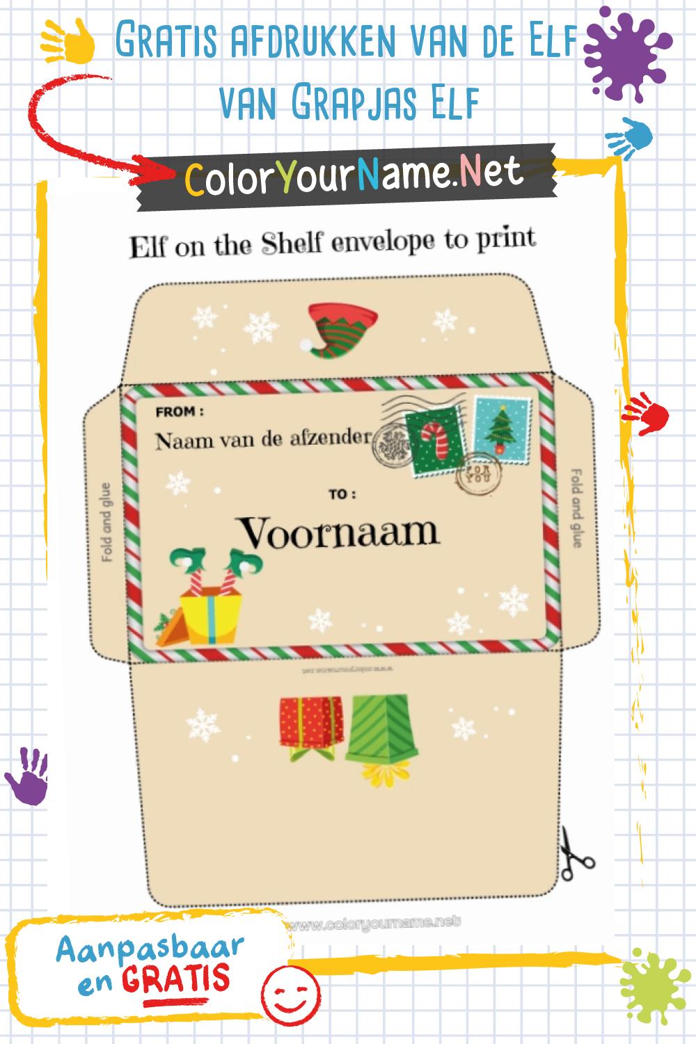 Gratis afdrukken van de Elf van Grapjas Elf