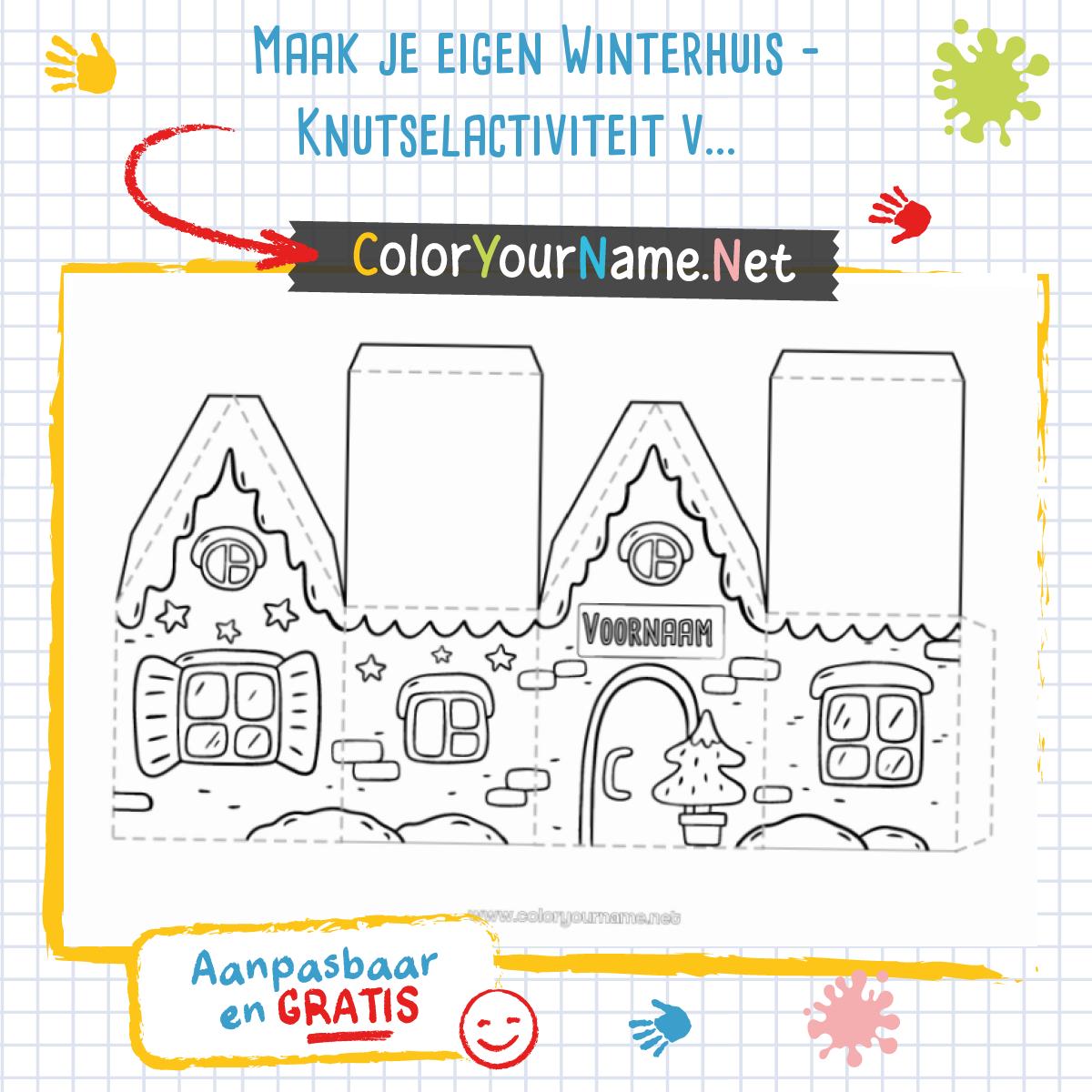 Maak je eigen Winterhuis - Knutselactiviteit voor Kinderen