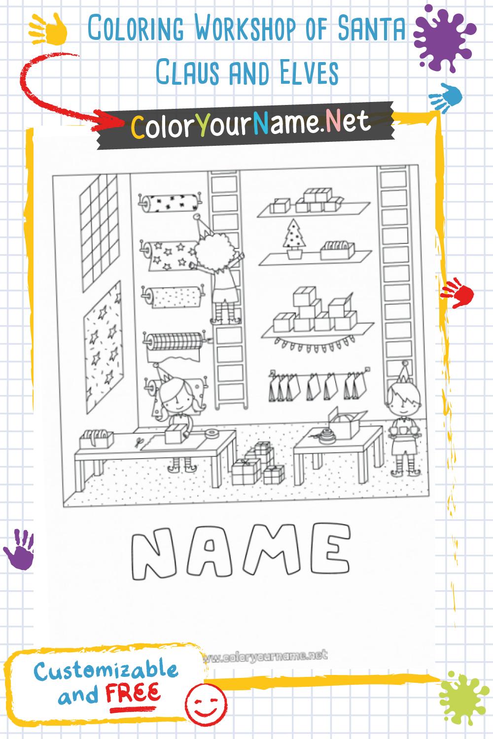 Coloring Workshop of Santa Claus and Elves