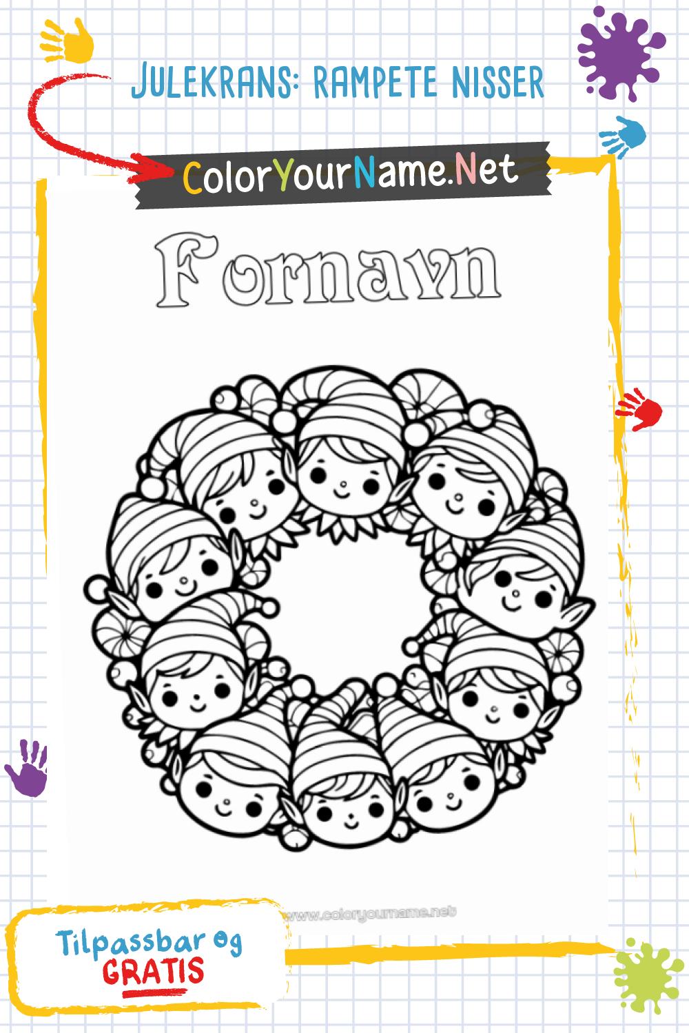 Julekrans: rampete nisser