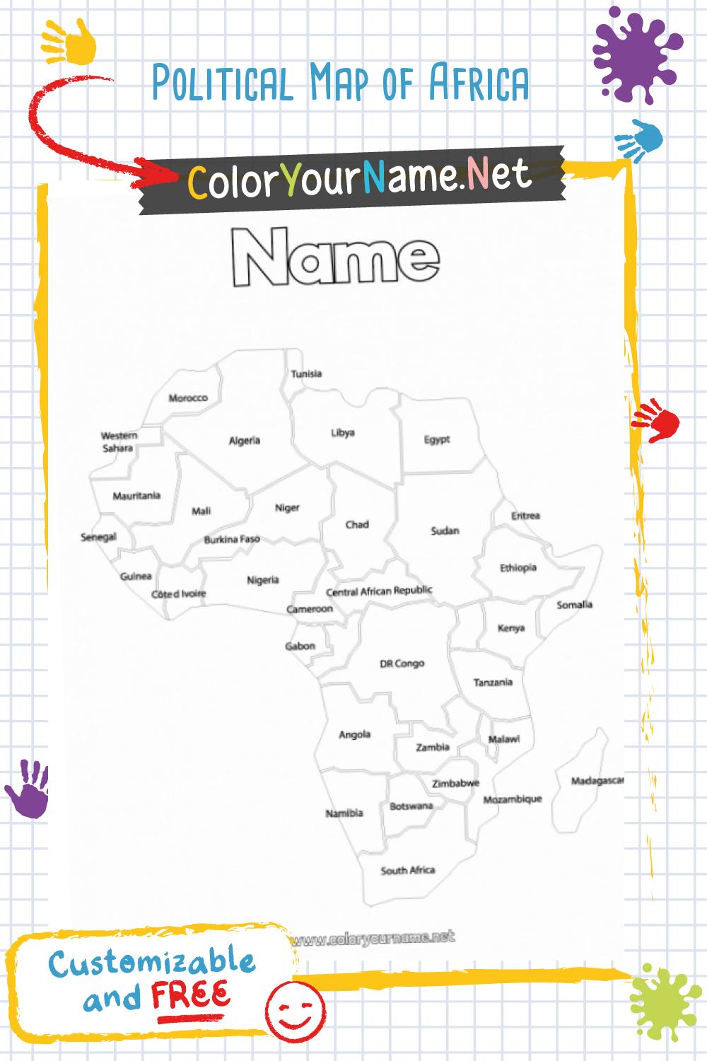 Political Map of Africa