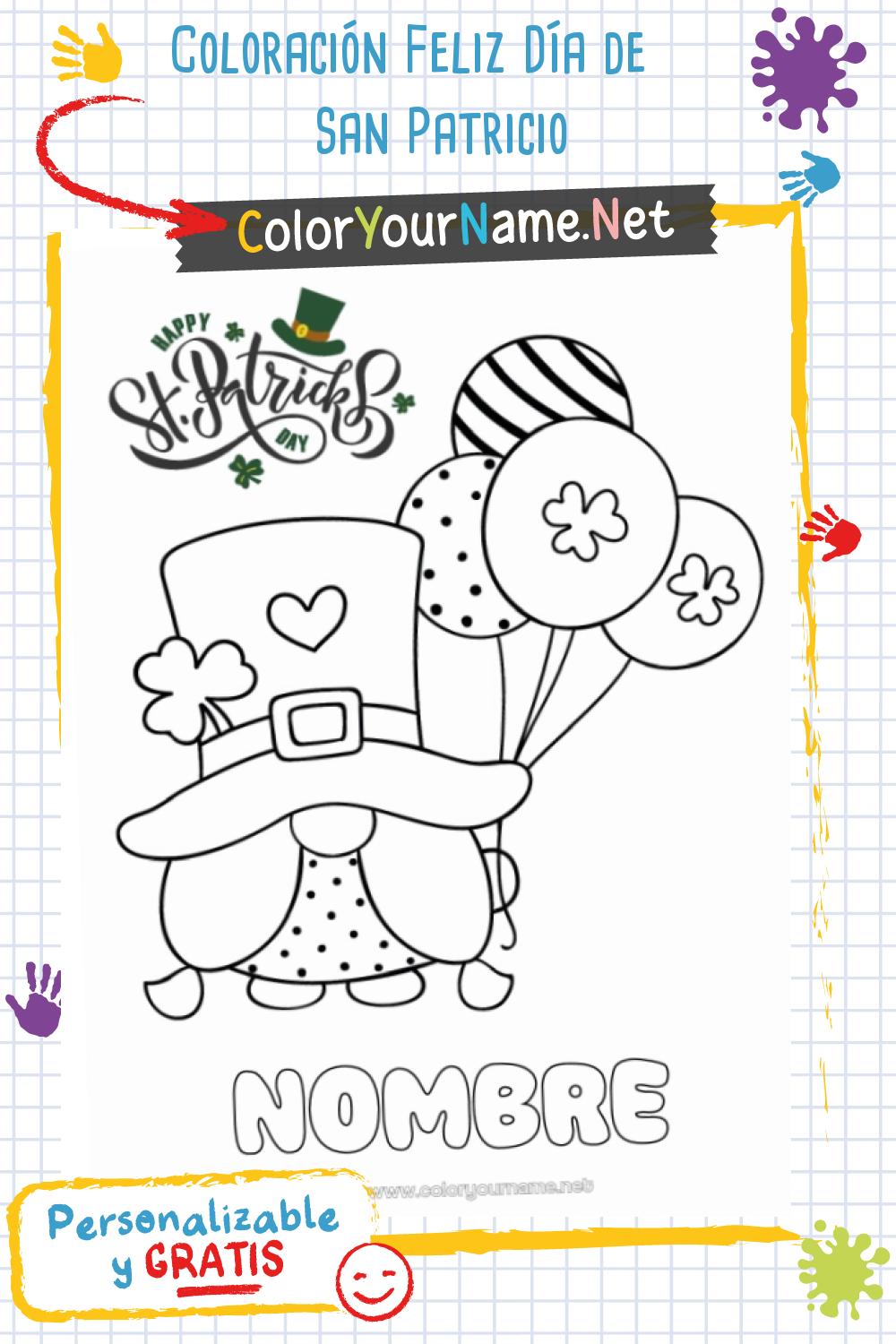 Coloración Feliz Día de San Patricio