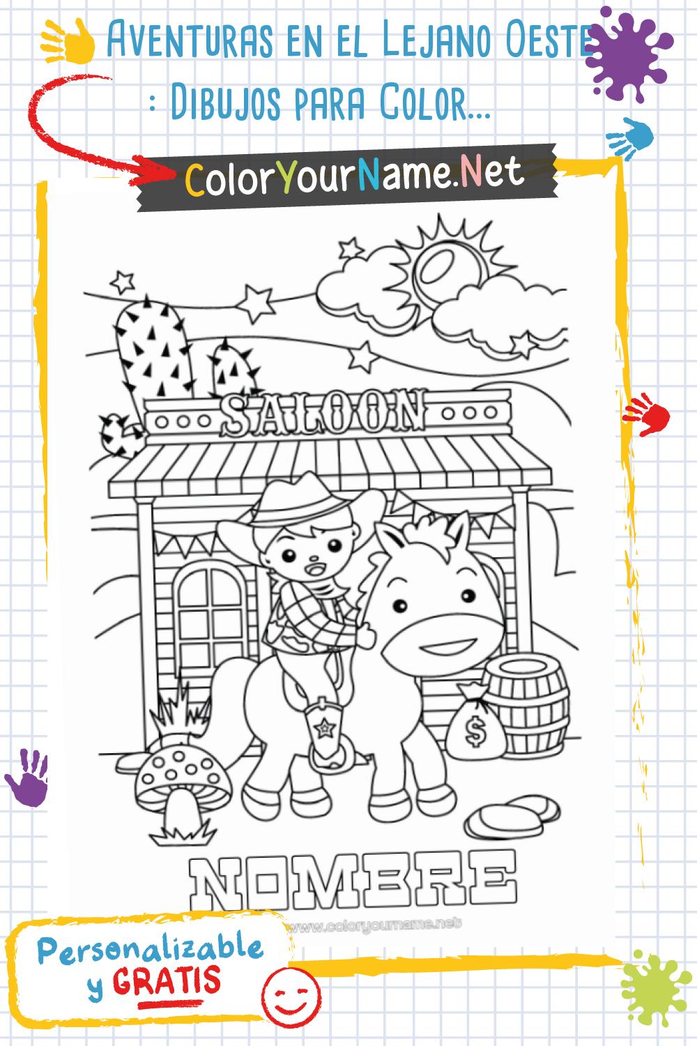 Aventuras en el Lejano Oeste : Dibujos para Colorear Gratis ...