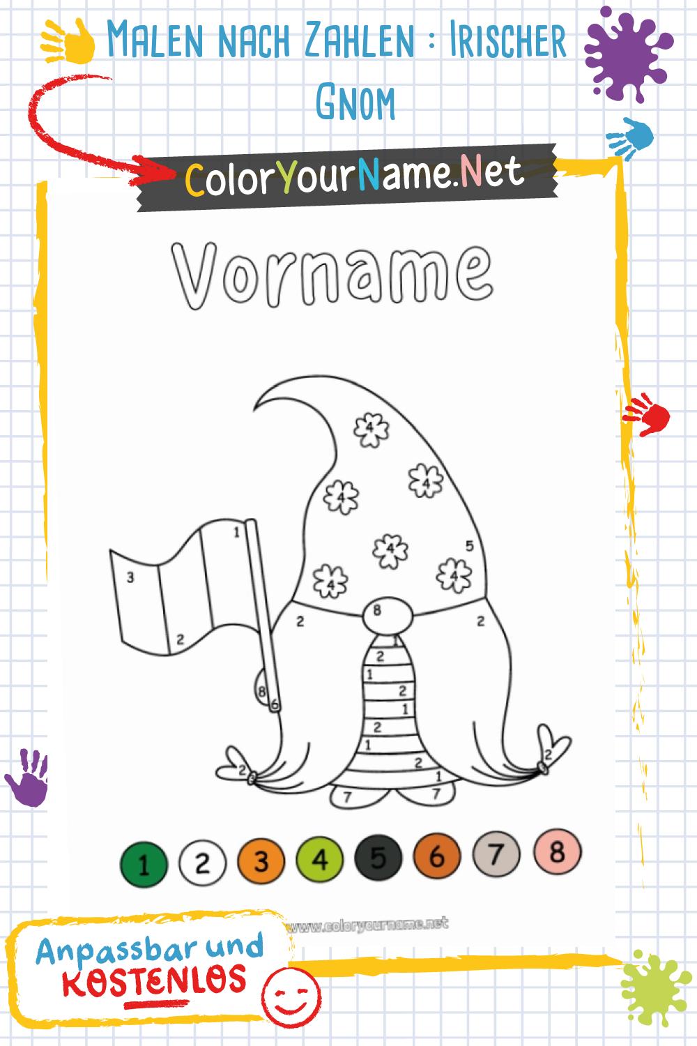 Malen nach Zahlen : Irischer Gnom