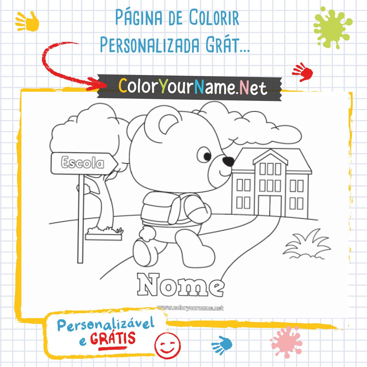 Nº de colorir 4379 - Urso Animal Filhote de urso