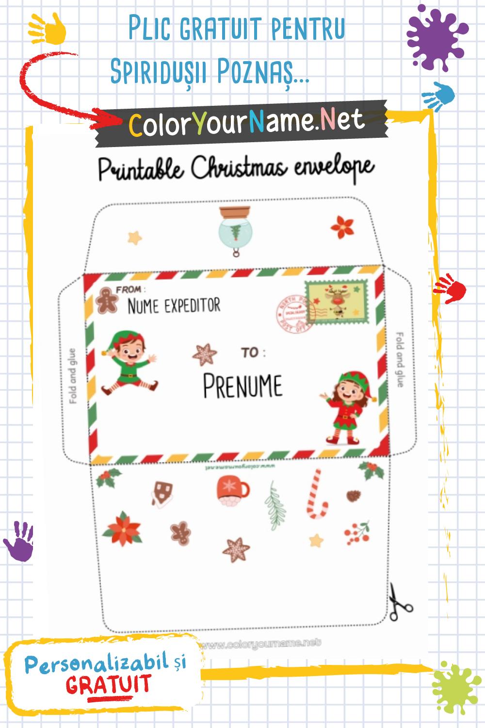 Plic gratuit pentru Spiridușii Poznași - Personalizabil cu Expeditor și ...