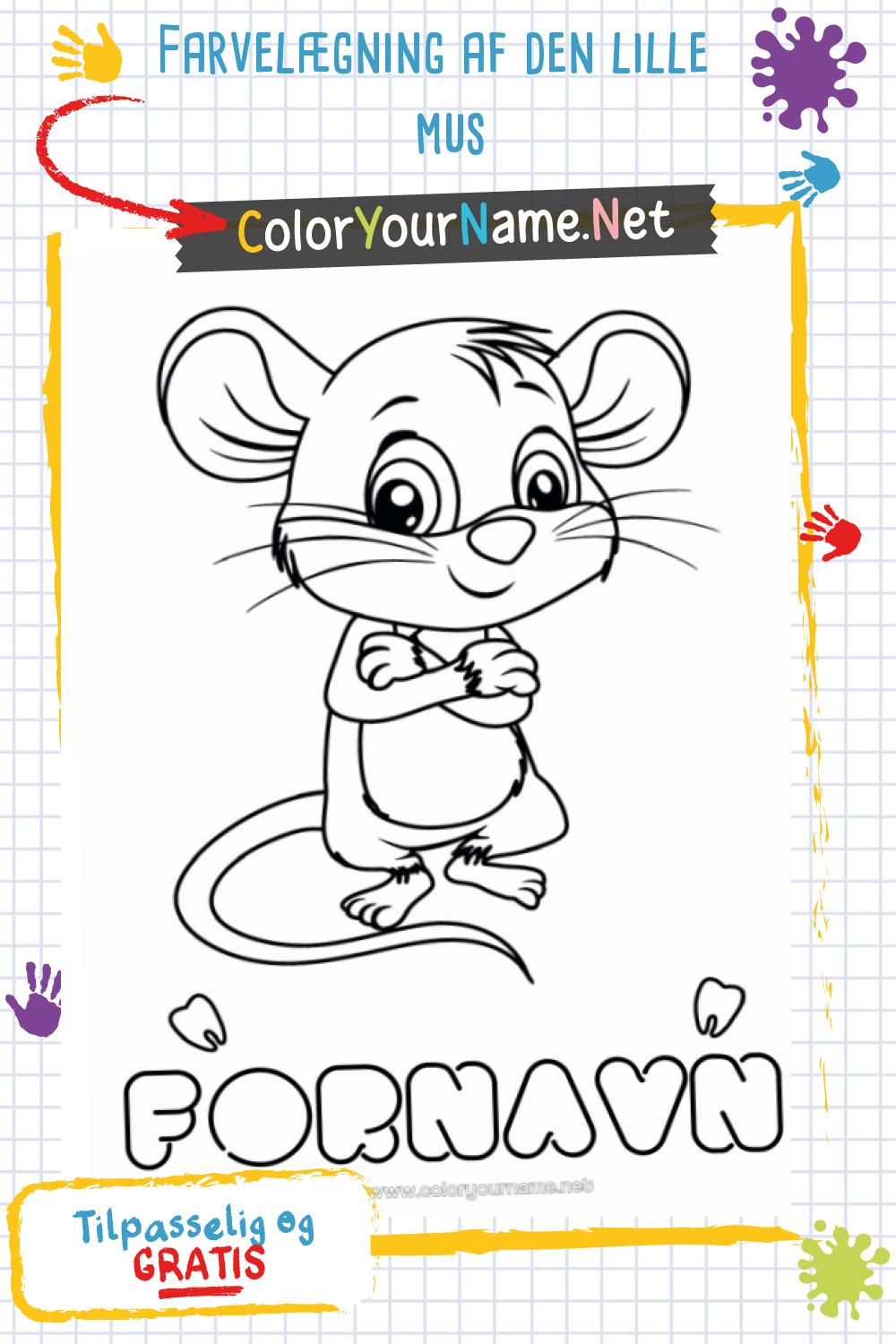 Farvelægning af den lille mus