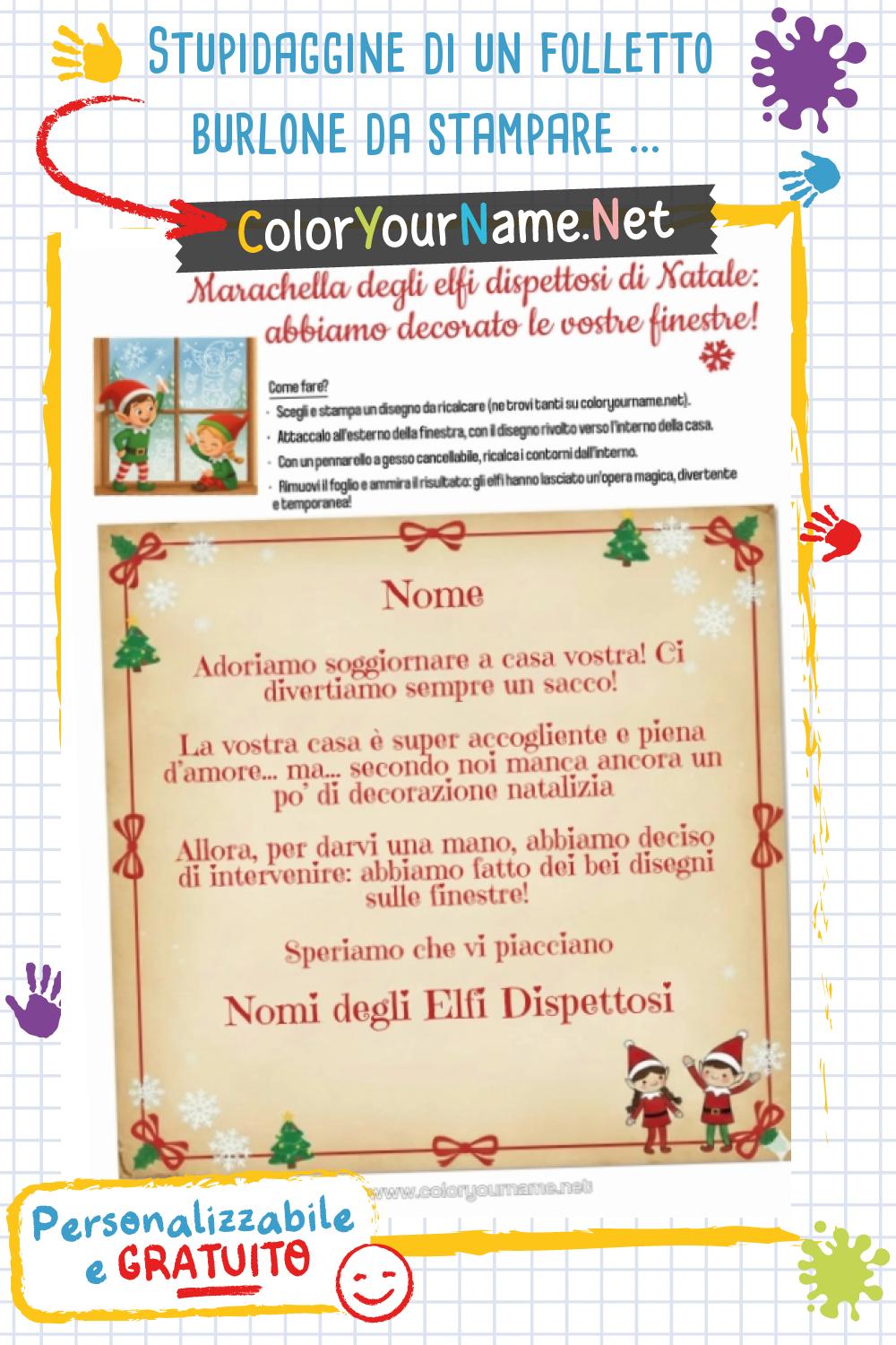 Stupidaggine di un folletto burlone da stampare – decorazione per ...