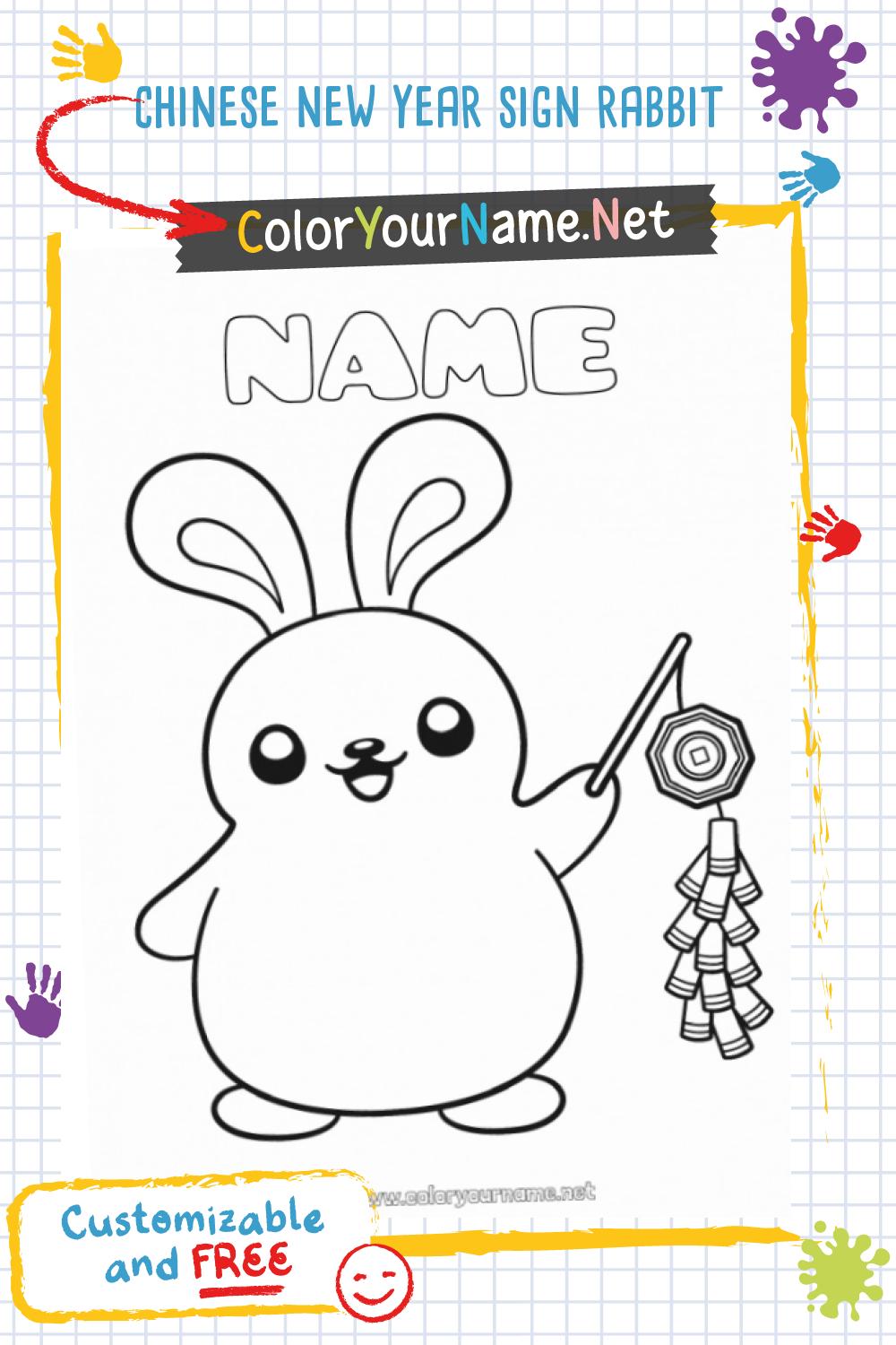 chinese new year sign rabbit