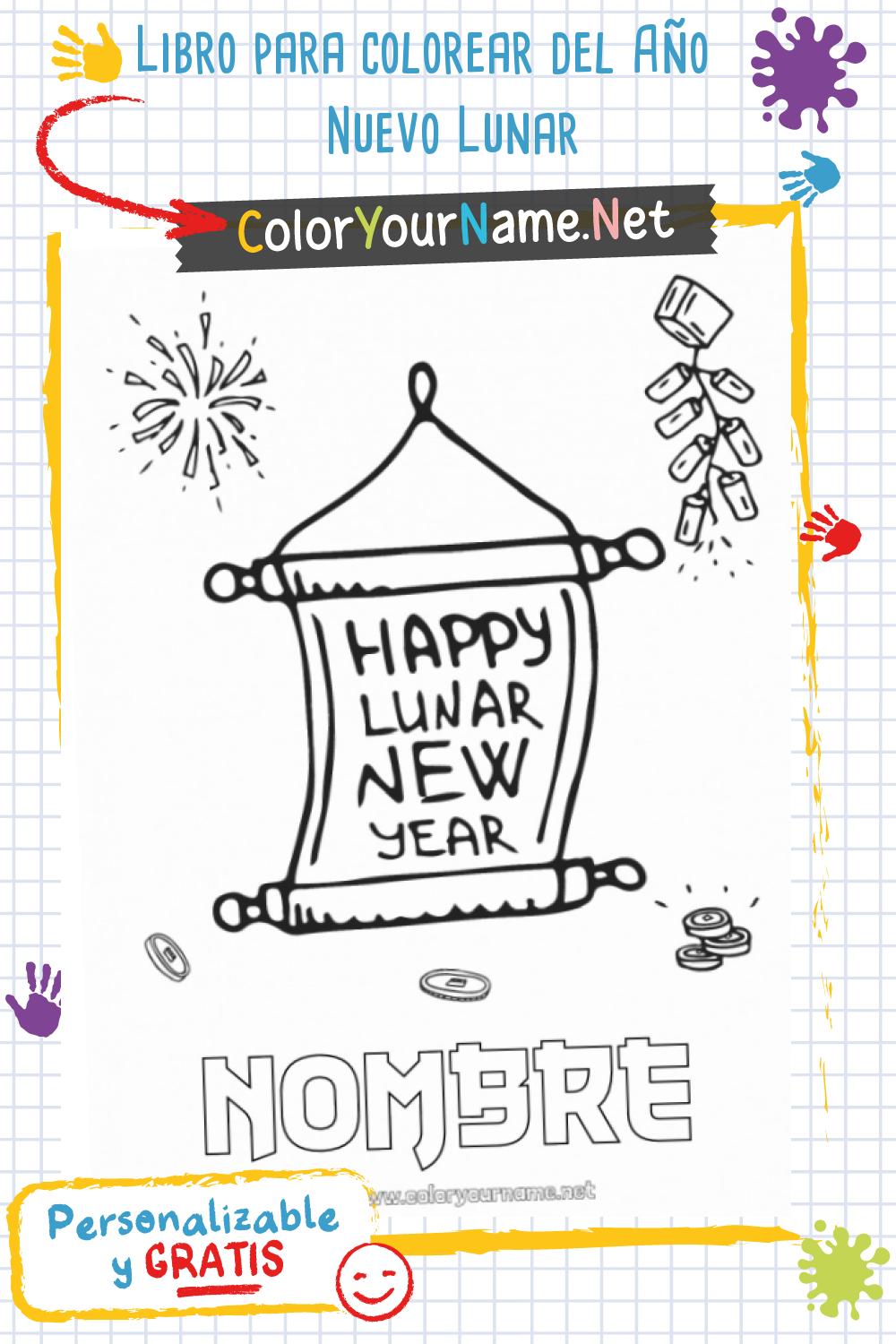 Libro para colorear del Año Nuevo Lunar