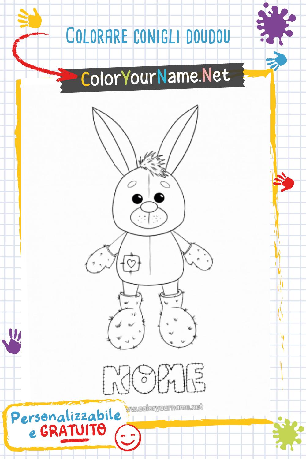 Colorare conigli doudou