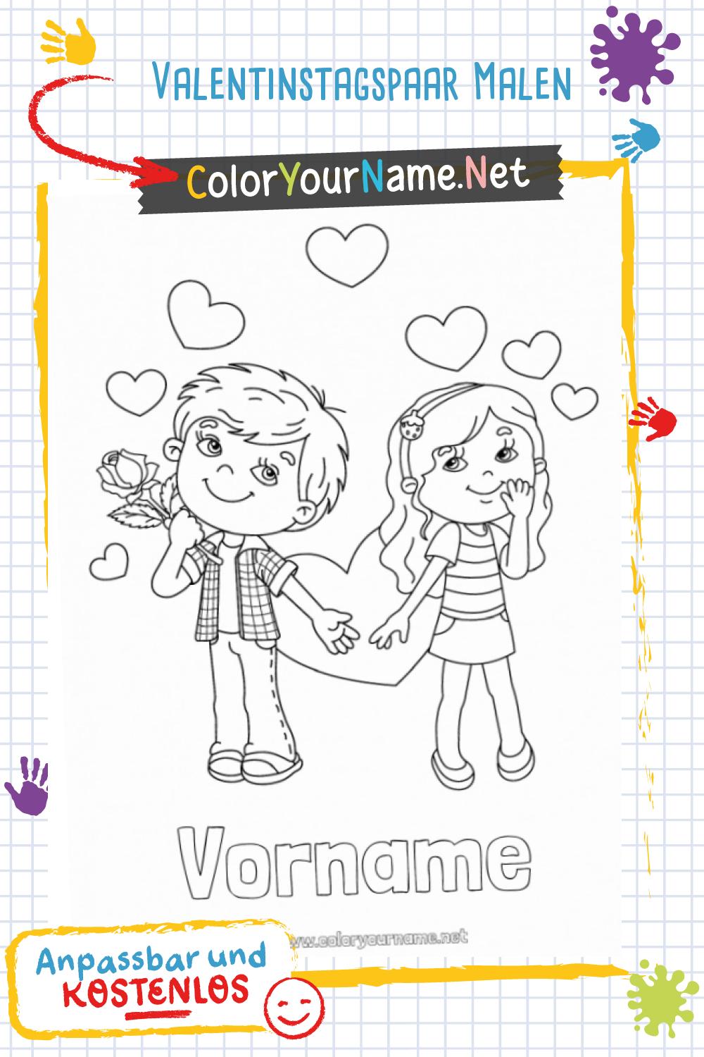 Valentinstagspaar Malen