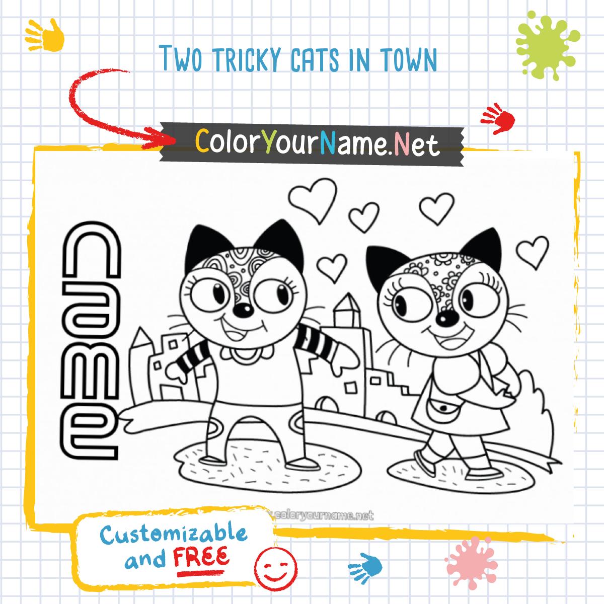 Two tricky cats in town